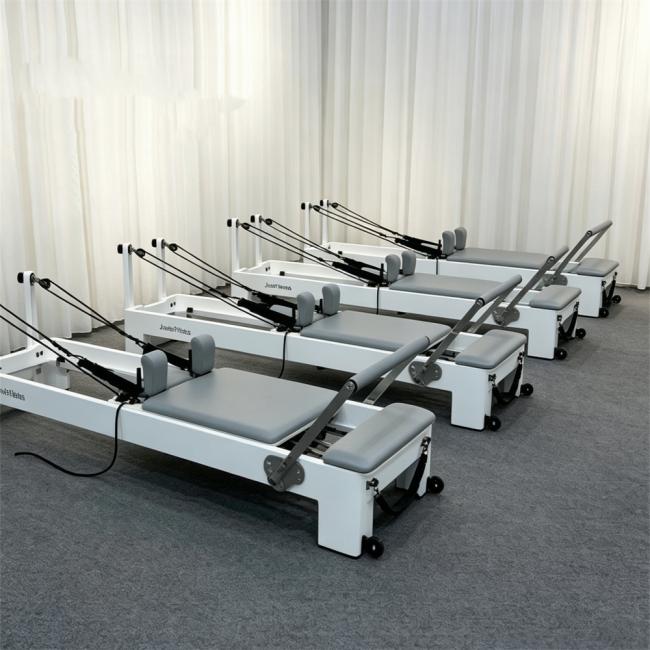 Commercial Gym Fitness Sets Studio Yoga Training Classic Pilates Reformer Oak Wood Pilates Reformer