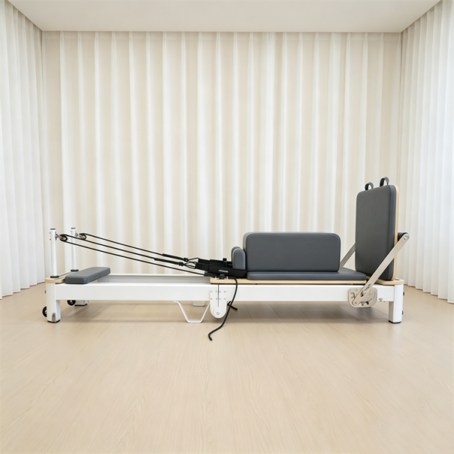 Custom Leather Aluminum Pilates Reformers Machine Foldable Core Bed Home Studio Use Commercial Fitness Equipment Logo Gym