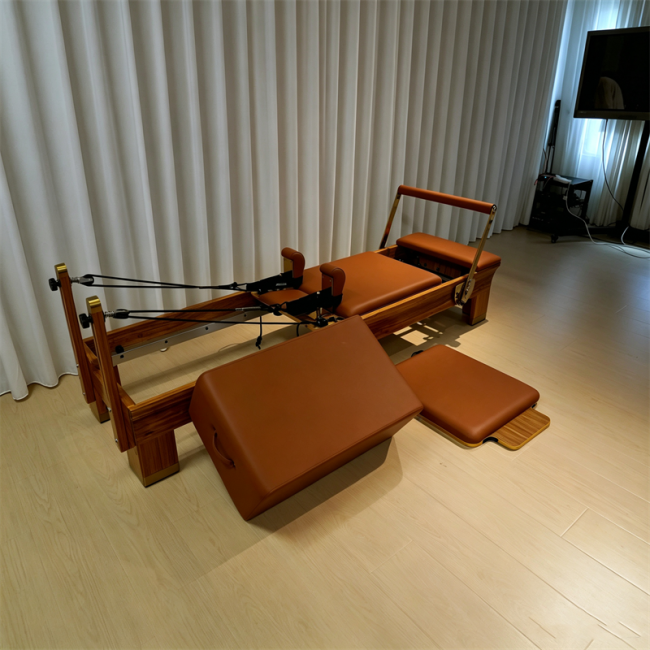 Luxury Wenge Wood Pilates Reformer Full Set with Complete Accessories for Home and Studio