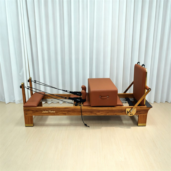 Luxury Wenge Wood Pilates Reformer Full Set with Complete Accessories for Home and Studio