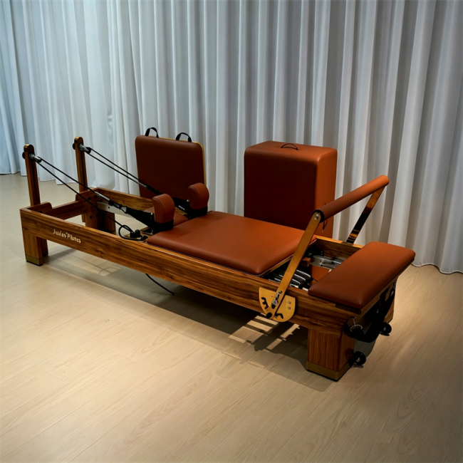 Luxury Wenge Wood Pilates Reformer Full Set with Complete Accessories for Home and Studio