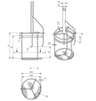 Airflow stabilizer and specimen holder