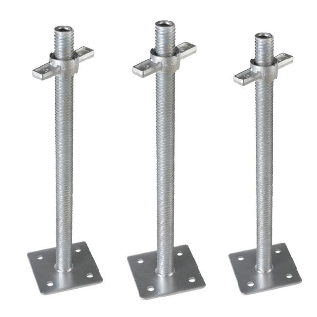 Adjustable Galvanized Frame Scaffolding Jack Base Scaffolding Screw Jack