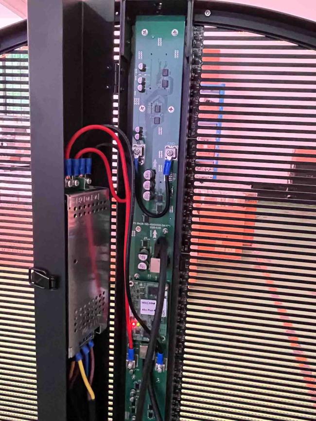 circle led transparent display