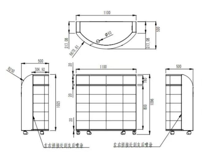 Close-up view of GOB LED display technology