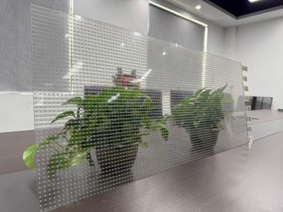 Cina Display LED trasparente flessibile ultra-sottile P8 per interni con trasparenza 85% e luminosità 3500 nits in vendita