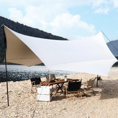 China Aluminum Waterproof Shade Camping Sun Canopy Awning Maple Leaf Type For Beach for sale