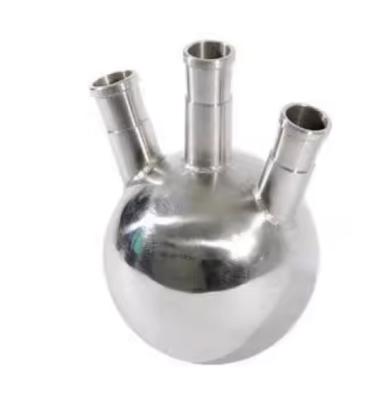 China 316 stainless steel round bottom flask lab with mirror for sale