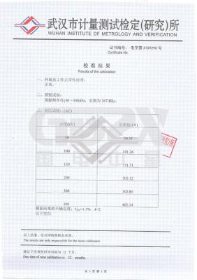 중국 변압기를 위한 AC Hipot 시험 장비 판매용