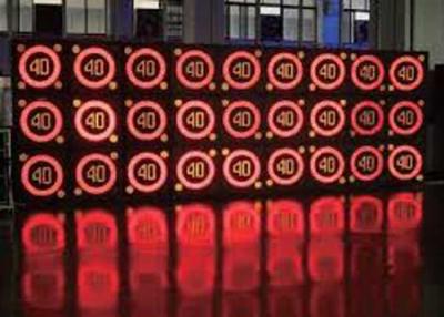 China De Vertoningsteken van de kant van de wegsnelheid, van de LEIDENE de Tekens Lichtgevende Intensiteit Berichtraad Amber7800cd/m2/Rode 7800cd/M2 Te koop