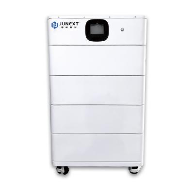 Cina Junextpower 5,12kWh 51.2V 100Ah Batteria al litio impilabile 5-40kWh Sistema di accumulo di energia LiFeP04 Batterie UN38.2 MSDS in vendita