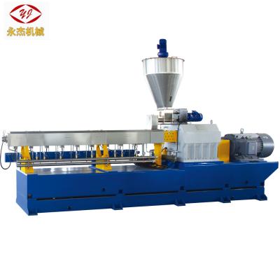 China PET Bottle Flakes Pet Granulator Machine Twin Screw Extruder for sale