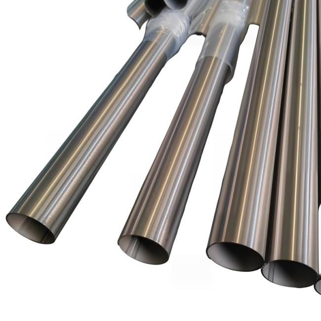 Winsco 33mm SUS304 stainless steel round tube, hairline satin finish, TIG welded for guardrail handrail