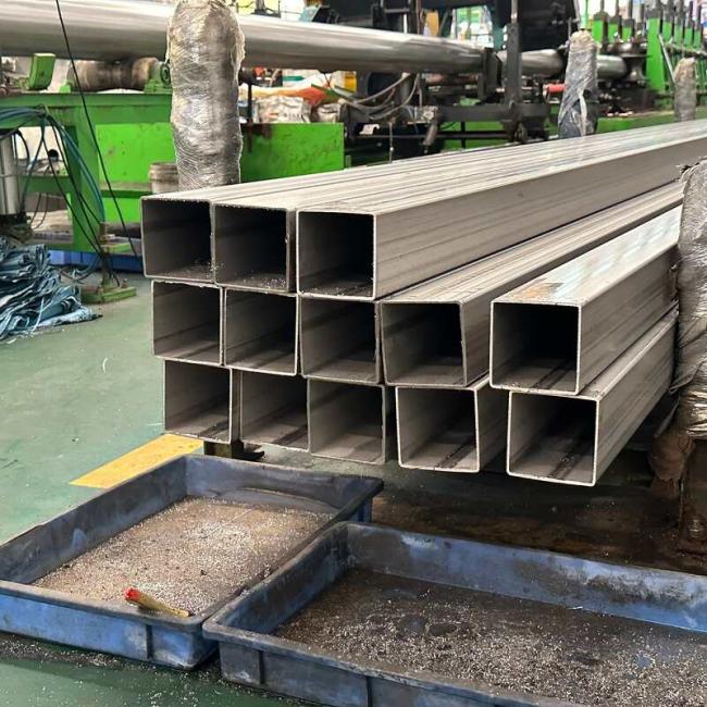 VVINSCO 200x200mm welded stainless steel square tube production line