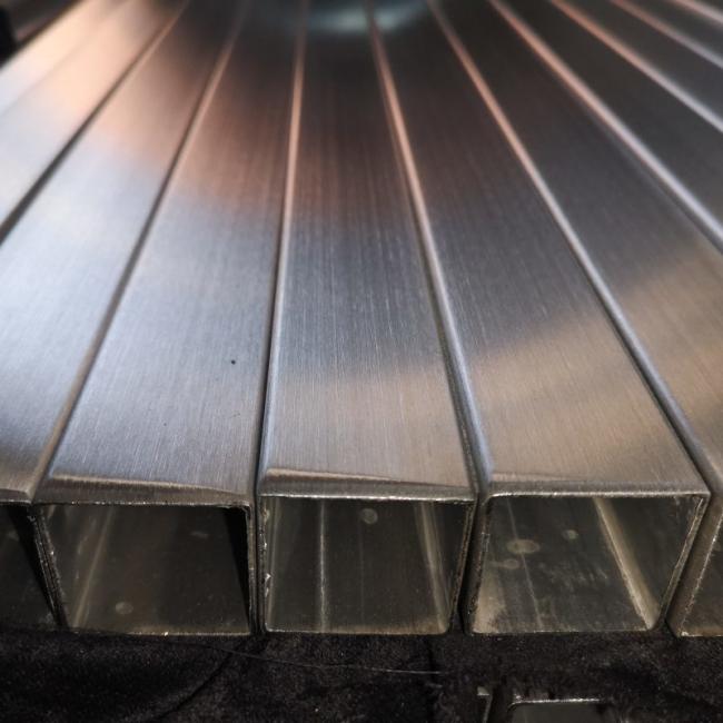 VVINSCO 40x40mm brushed stainless steel square tube factory production