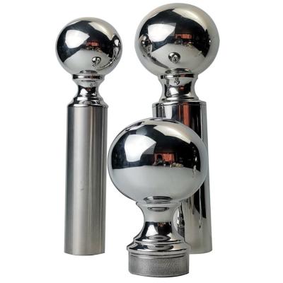 중국 Grade 304 316 Inox Staircase Fittings 80mm Dia Stainless Steel Decorative Railing Ball For 50.8mm 2 Inch Round Tube 판매용
