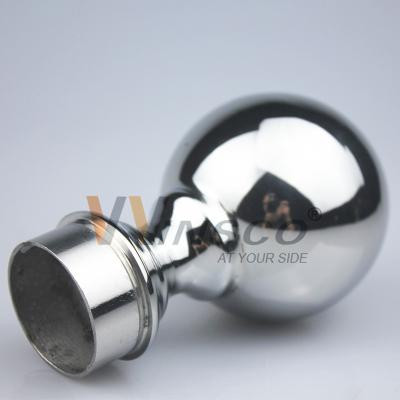 중국 Grade 304 316 Inox Staircase Fittings 80mm Dia Stainless Steel Decorative Railing Ball For 50.8mm 2 Inch Round Tube 판매용