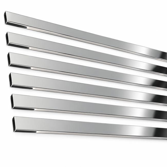 Mirror-polished surface and consistent tube geometry