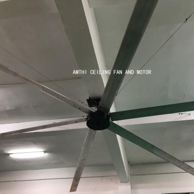 중국 6 블레이드 HVLS Bldc 천장 팬 모터 3-8M 팬 길이와 220V / 380V 전원 공급 판매용