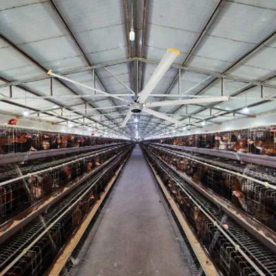 중국 800m3/h 공기 부피 2023 PMSM 다이렉트 드라이브 24ft 7.3m HVLS 거대 산업 천장 팬 모터 판매용