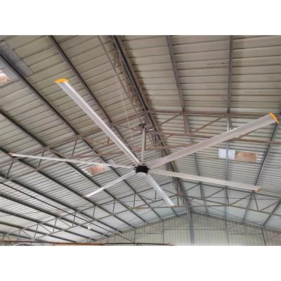 중국 강력한 1500W 380V 220V HVLS 천장 팬과 AMCLING PMSM 모터 및 알루미늄 블레이드 판매용