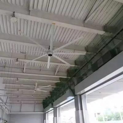 중국 강력한 1500W 380V 220V HVLS 천장 팬과 AMCLING PMSM 모터 및 알루미늄 블레이드 판매용