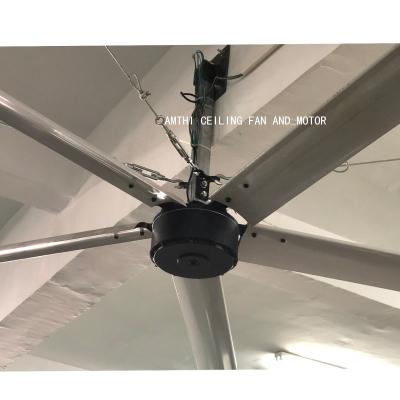 중국 AMTHI PMSM HVLS 팬 모터 창고의 큰 환기를 위해 1500W 220V 5m 6.1m 7.3m 판매용