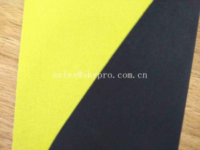 Cina Strati di gomma termoresistenti gialli del rotolo 1mm SBR del tessuto del neoprene ricoperti in vendita