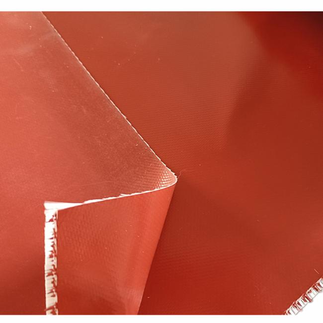 Silicone coated fiberglass fabric sample