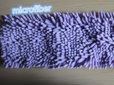 China Purpere Kleurrijke Natte de Zwabberstootkussens 13*47cm Haarlengte 2cm van Microfiber Grote Chenille Te koop