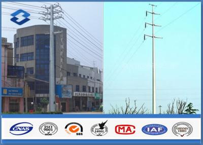 Cina corrente elettrica Palo della trasmissione dei circuiti 10KV tre poligonale con acciaio in vendita