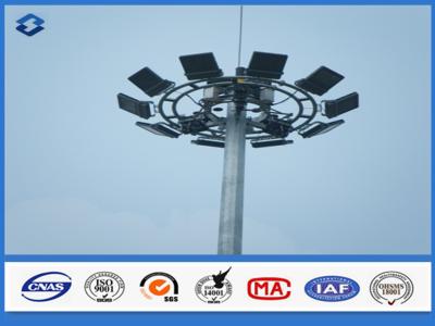 Cina Albero materiale della lamiera di acciaio l'alto ha condotto i pali di illuminazione, il palo /mast del proiettore di norma di iso 1461 di ASTMA 123/en in vendita