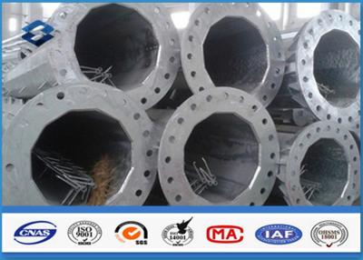 Cina Grande colonna Palo tubolare d'acciaio poligonale con la base di appoggio ASTM i 123 galvanizzato in vendita