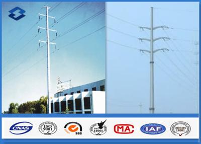 Cina la immersione calda di 110KV 220KV ha galvanizzato la corrente elettrica Palo, la linea di trasmissione Pali d'acciaio tubolari in vendita