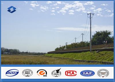 Cina Singolo potere palo dell'acciaio elettrico di Circult di bassa tensione con galvanizzazione della immersione calda in vendita