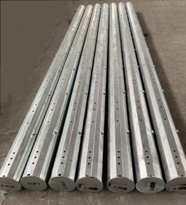 Cina Il trasporto di energia dodecagonale Palo 80Ft 5.5mm ha galvanizzato Q460 d'acciaio in vendita