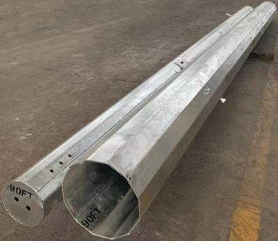 Cina La immersione calda d'acciaio di Palo della trasmissione dodecagonale ha galvanizzato 5mm Q460 spesso 90FT in vendita