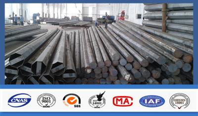 Cina Distribuzione ottagonale 45FT Palo d'acciaio elettrico di Filippine Nea Standard 25FT 30FT 35FT 40FT in vendita