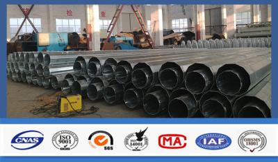 Cina 45ft Due sezioni Distribuzione ottagonale Galvanizzato Polo di potenza elettrica Trasmissione Polo di acciaio tubolare in vendita