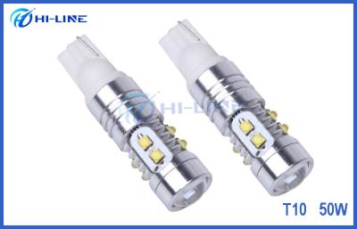 Cina Lampadine del cuneo laterale bianco dell'automobile di alto potere LED le lampadine W5W 161 da 50 watt T10 LED CREE 194 R3 in vendita