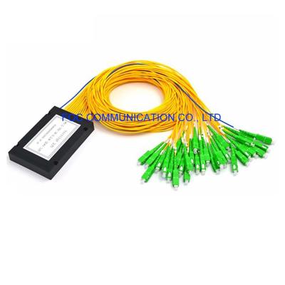 중국 SC APC 1×32 FTTX 광섬유 분배기 ABS 모듈 유형 낮은 PDL 판매용