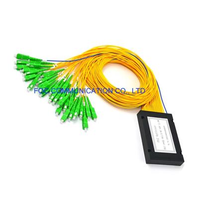 중국 SC APC 1×32 FTTX 광섬유 분배기 ABS 모듈 유형 낮은 PDL 판매용