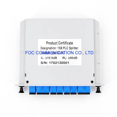 China 1650nm FTTX CATV CWDM Faser niedrige PDL PLC-Teiler Sc-UPC 1×8 zu verkaufen