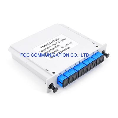 China 1650nm FTTX CATV CWDM Faser niedrige PDL PLC-Teiler Sc-UPC 1×8 zu verkaufen