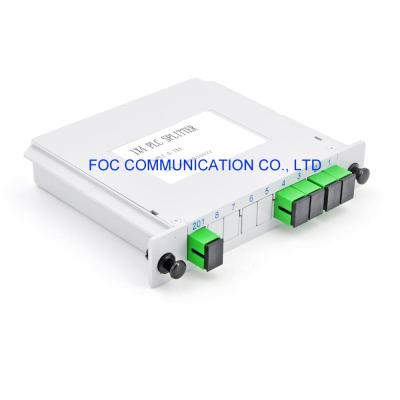 중국 FTTX 시스템 DWDM CWDM 섬유 PLC 카세트 SC APC 1×4 PLC 분배기 판매용