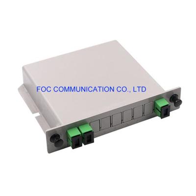 중국 PON CATV 네트워크를 위해 Mountable SC APC 1×2 PLC 쪼개는 도구 650nm 선반 판매용