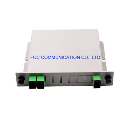 중국 PON CATV 네트워크를 위해 Mountable SC APC 1×2 PLC 쪼개는 도구 650nm 선반 판매용