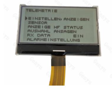 China 2.7 Inch 128x64 Graphic LCD Display 3.3V with 26PIN FPC for sale