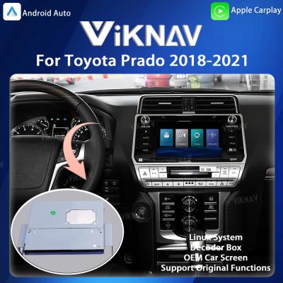 China Viknav Linux System For Toyota Prado 2018-2021 Decoder Box Inalámbrico Apple CarPlay Android Auto Sólo soporte para automóviles originales en venta