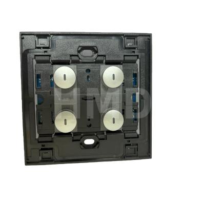 China Schneider ULTI 4-Key Programmable Control Panel Milky White Glass E5084NL_380 Smart Home Upgrade for sale